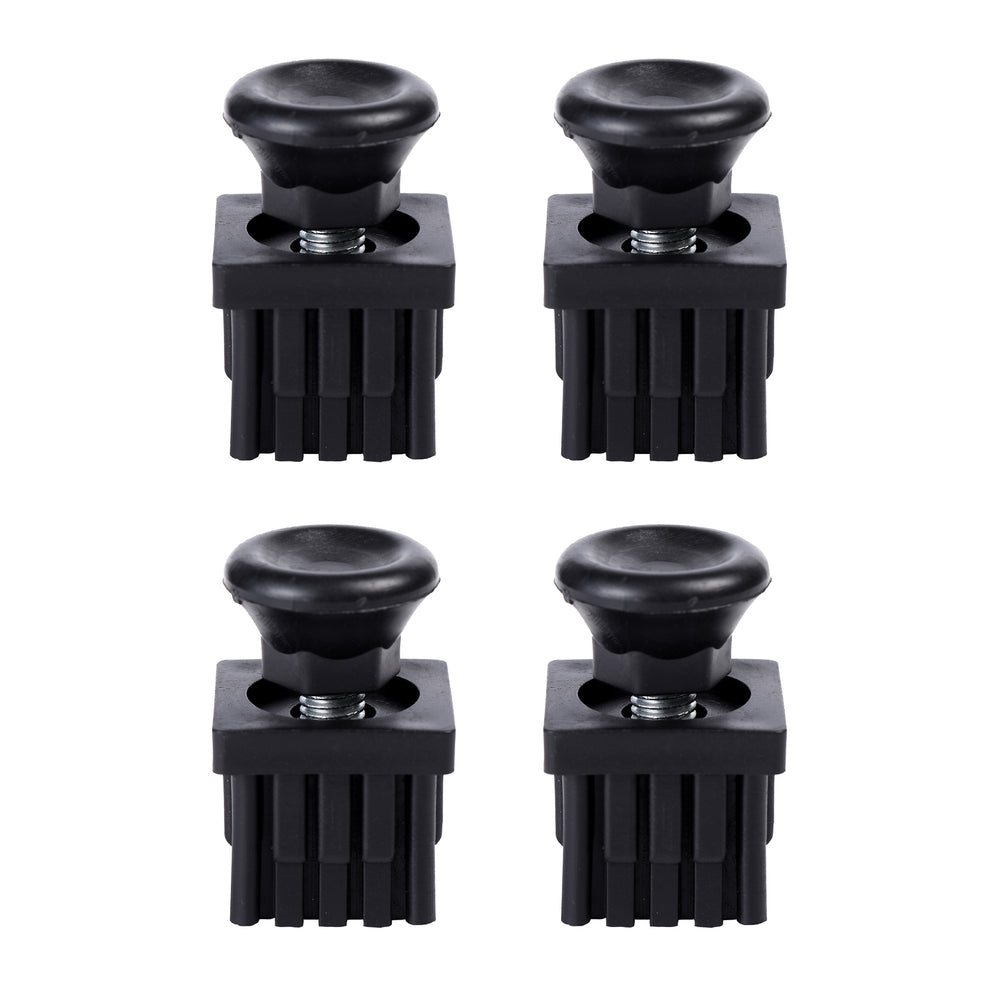 Adjustable Feet Square Tube Inserts with M10 Rod - 4 Piece 40x40mm - A ...