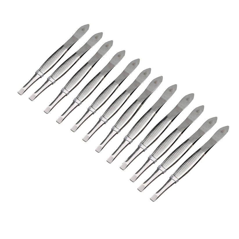 Multi Tweezers - 12 Piece - Professional Stainless Steel Tweezer Set f ...