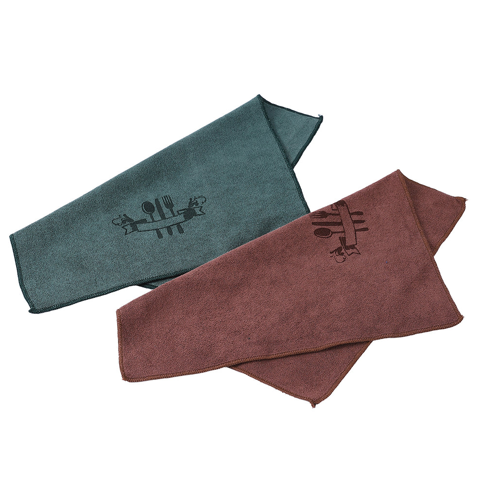 Kitchen Wipers - 2 Piece 30x30cm - Microfiber Cleaning Cloths for Home ...