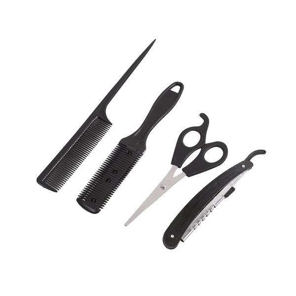 Hair Styling Kit - 4 Pieces - for Haircuts, Beard Trimming, Home Use ...
